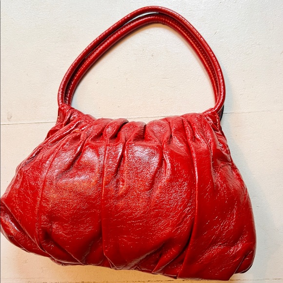 Vintage | Bags | Trendy Vintage Red Patten Leather Mini Shoulder Bag ...